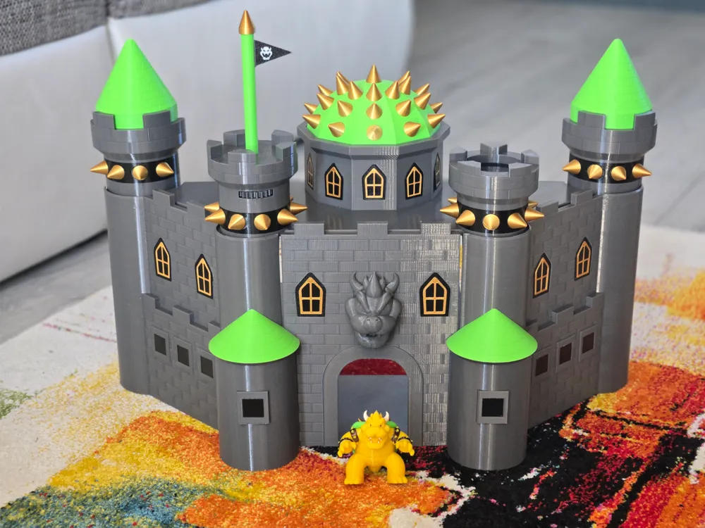Super Mario Bowser's Castle by 3Dcrabi MakerWorld: Download Free 3D Models