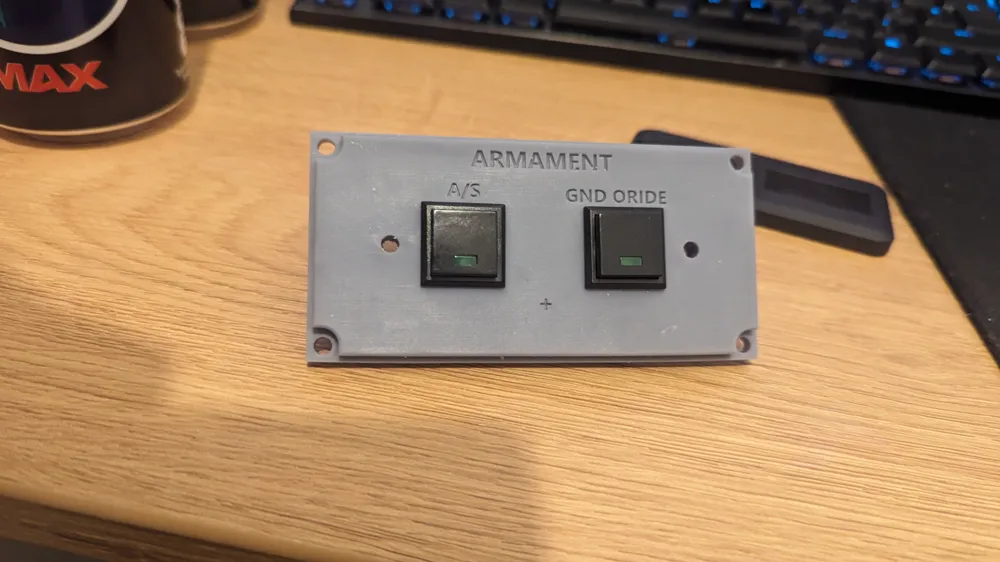 AH-64D Apache Armament Panel - KD-2-22 SW by CockpitProject - MakerWorld