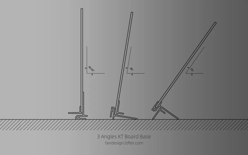 3 Angles KT Board Base by wuguigui - MakerWorld