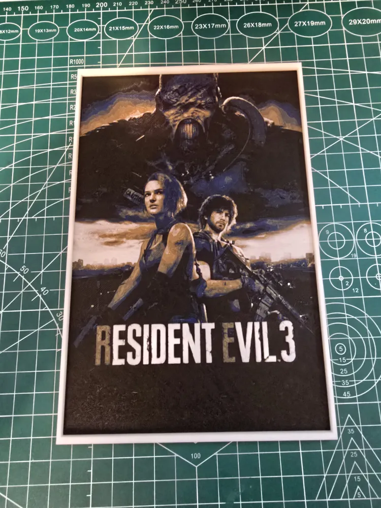 Resident Evil 3 Poster - Hueforge Art by Lumpy3D - MakerWorld