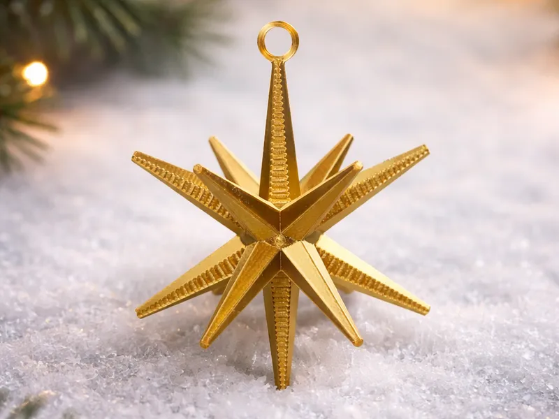 3D Stern für den Weihnachtsbaum, Partys und Veranstaltungen ...