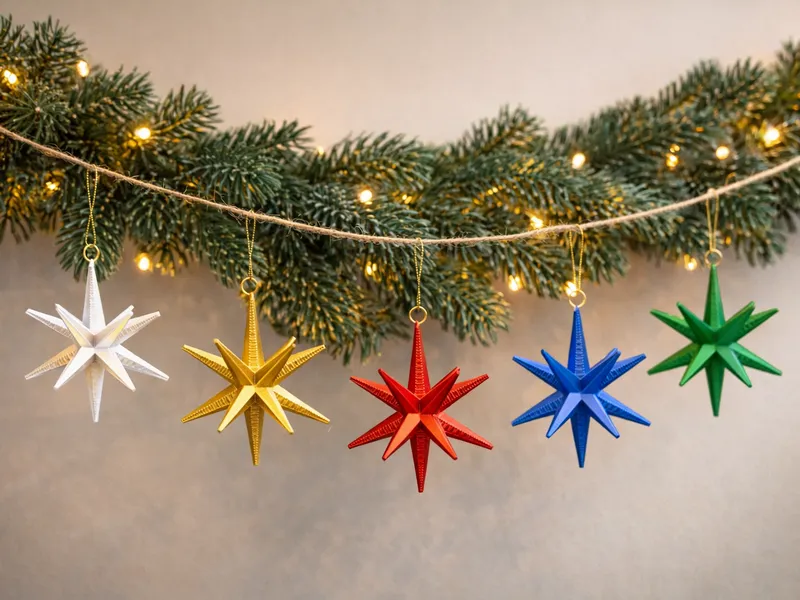 3D Stern für den Weihnachtsbaum, Partys und Veranstaltungen ...