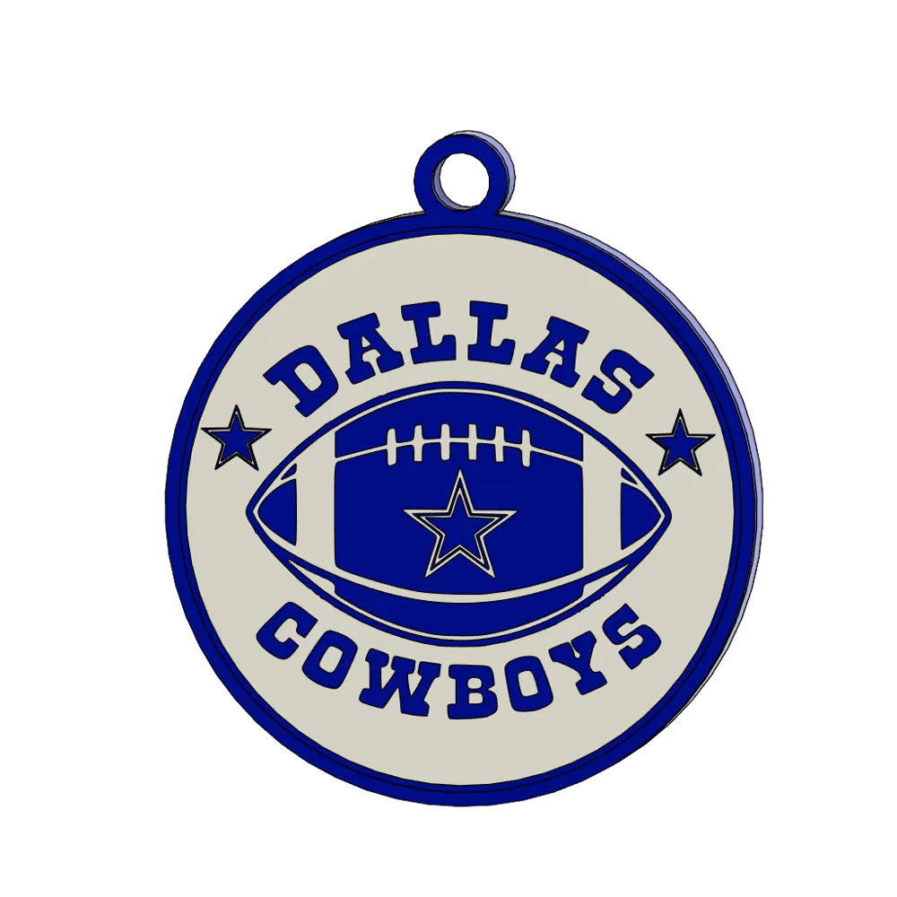 Dallas Cowboys Retro Keychain by MayHem - MakerWorld