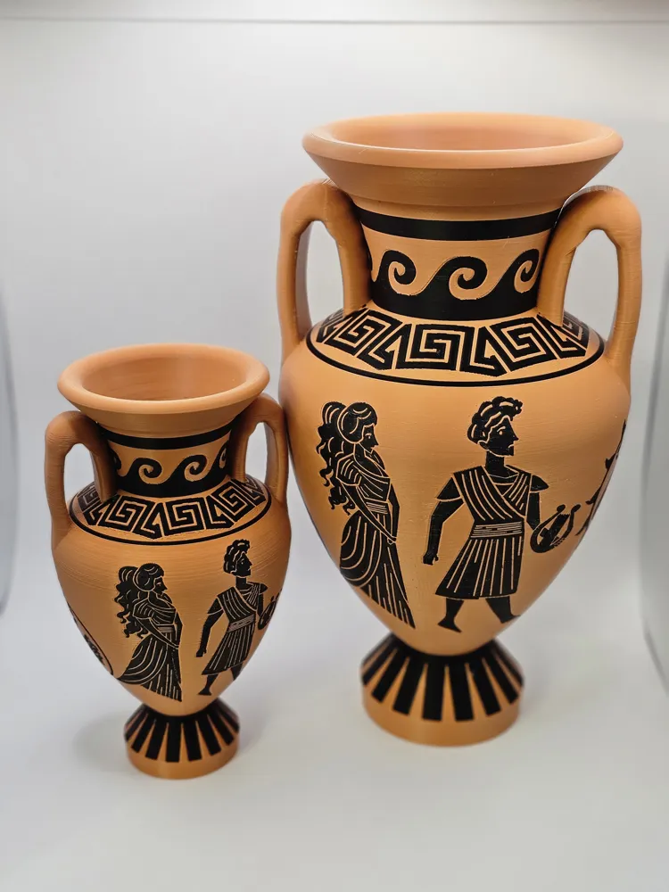 Greek Amphora - The Myth of Orpheus and Eurydice - Free 3D Print Model ...