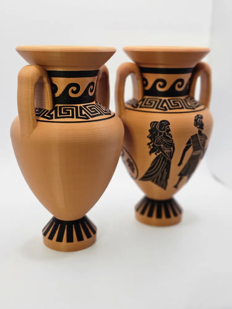 Greek Amphora - The Myth of Orpheus and Eurydice - Free 3D Print Model ...