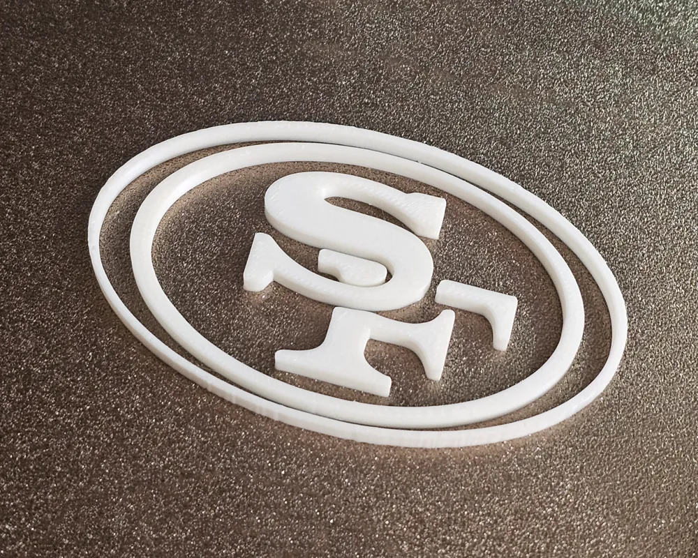 San Francisco 49ers NFL Football Logo - Free 3D Print Model - MakerWorld