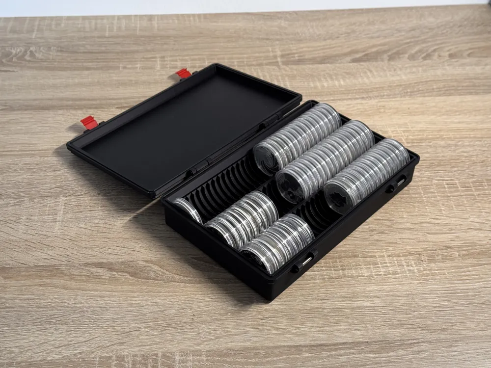 Coin box for 90x 1oz silver coins - Free 3D Print Model - MakerWorld