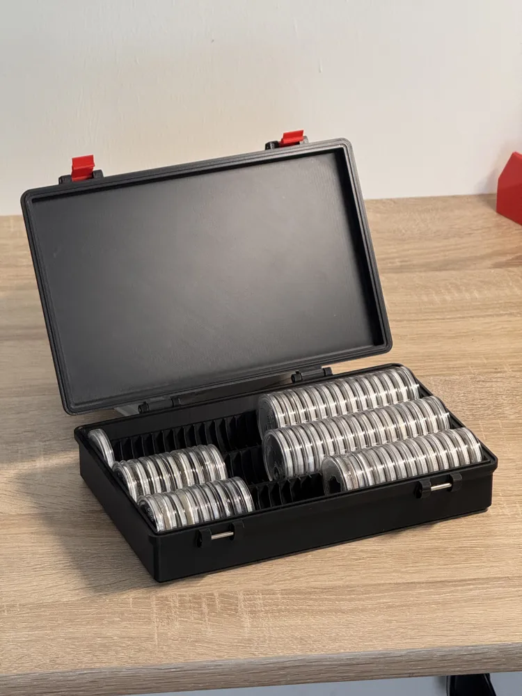 Coin box for 90x 1oz silver coins - Free 3D Print Model - MakerWorld