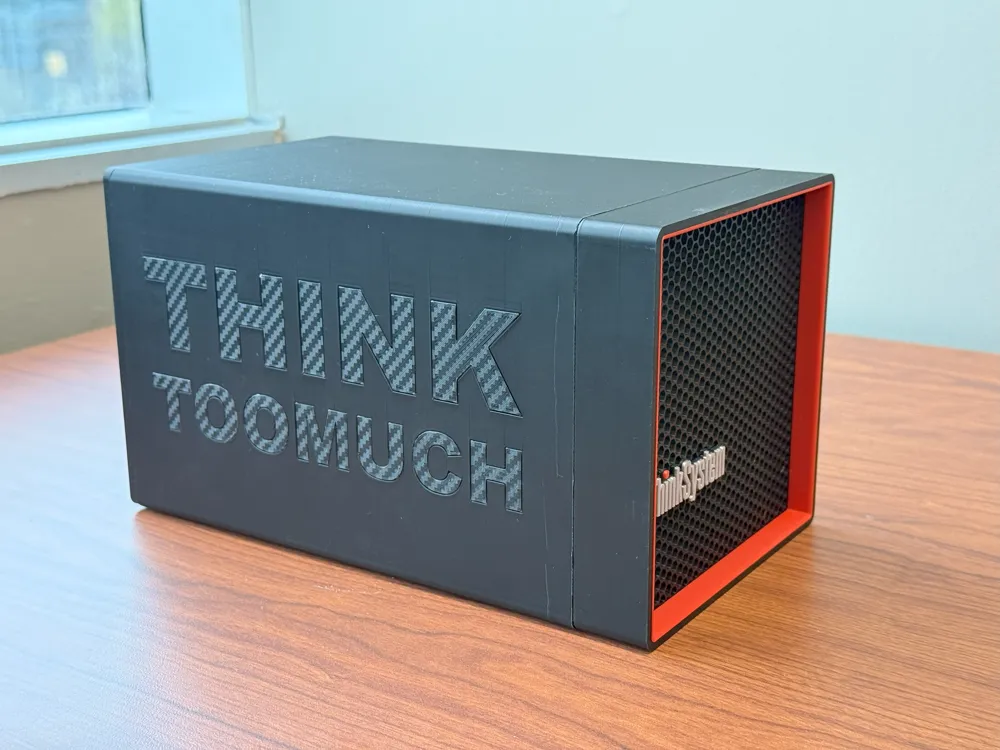 联想Think系列风格NAS机箱 - THINK NAS 来自 BlackHeart Factory MakerWorld：免费下载 3D 模型