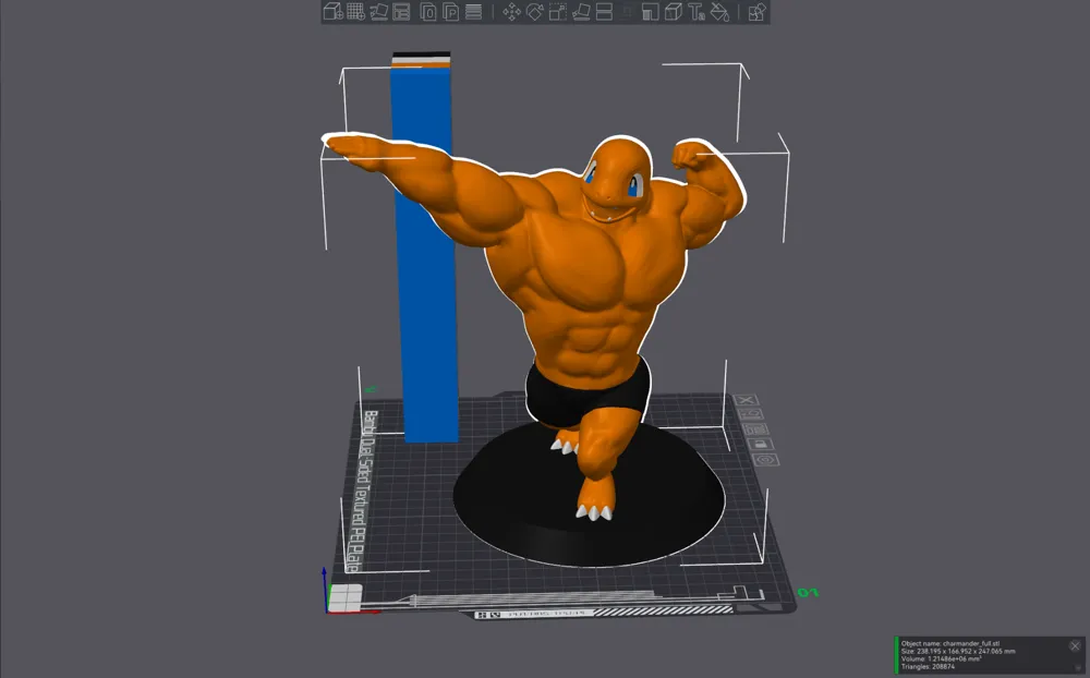 Ultra Swole Charmander Remixed by BJVargas - MakerWorld