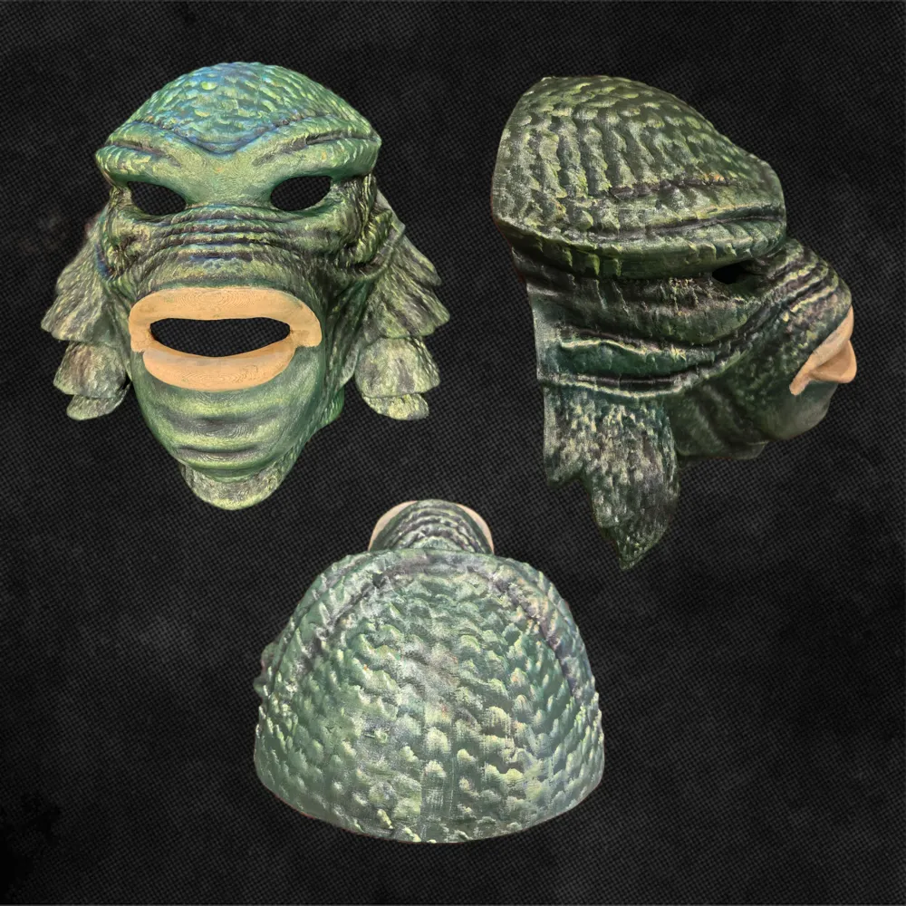 Frog Creature Mask - Free 3D Print Model - MakerWorld