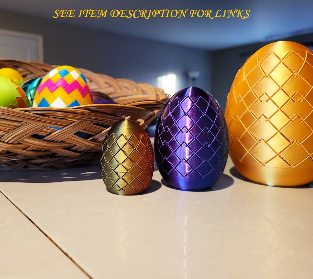 Original Crackable / Breakable Surprise Easter egg - Free 3D Print ...