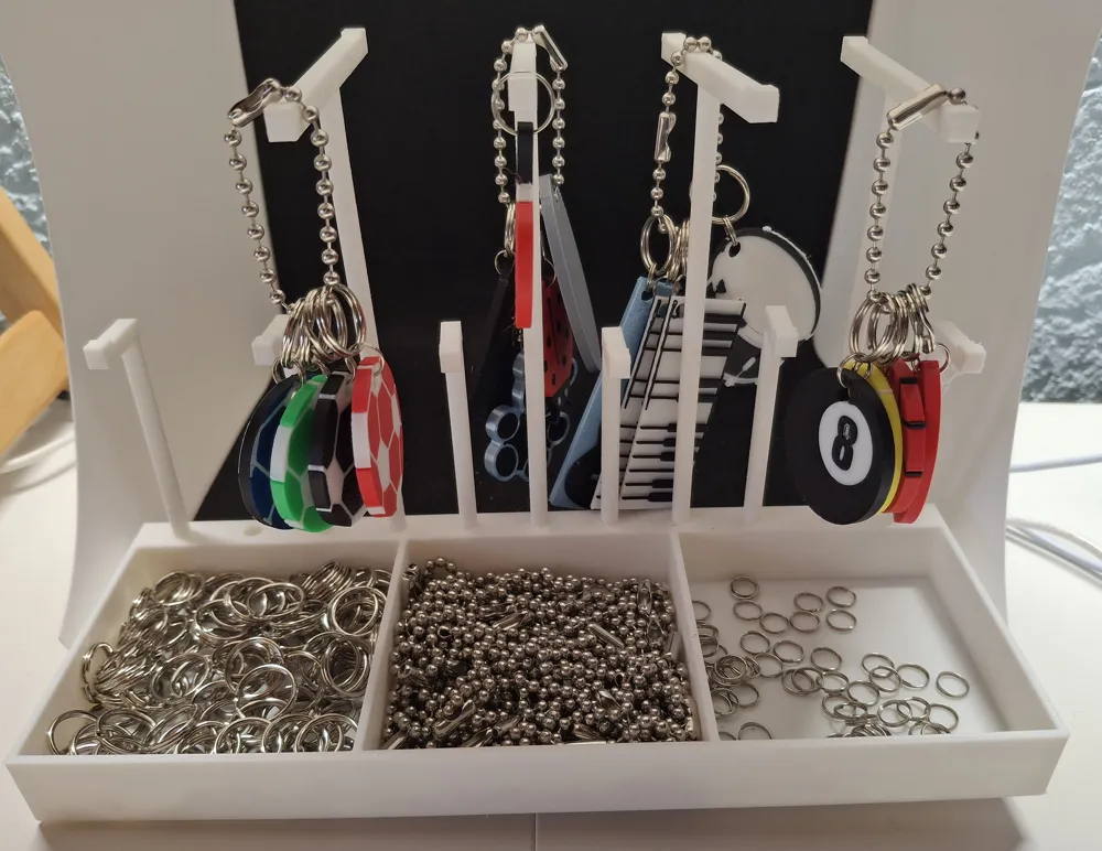 Display stand for keychains by user_4047495955 MakerWorld: Download ...