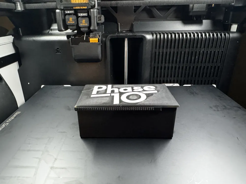 Boîte Phase 10 avec couvercle coulissant à clipser - Modèle d ...