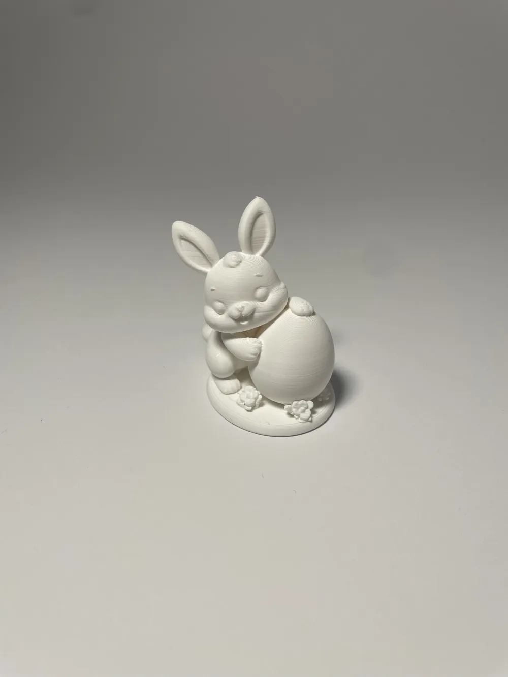 Cute Easter Bunny-with Egg - Free 3D Print Model - MakerWorld