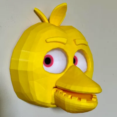 Chica the Chicken Mask - Wall Mounted - Five Nights at Freddy's Remixed ...
