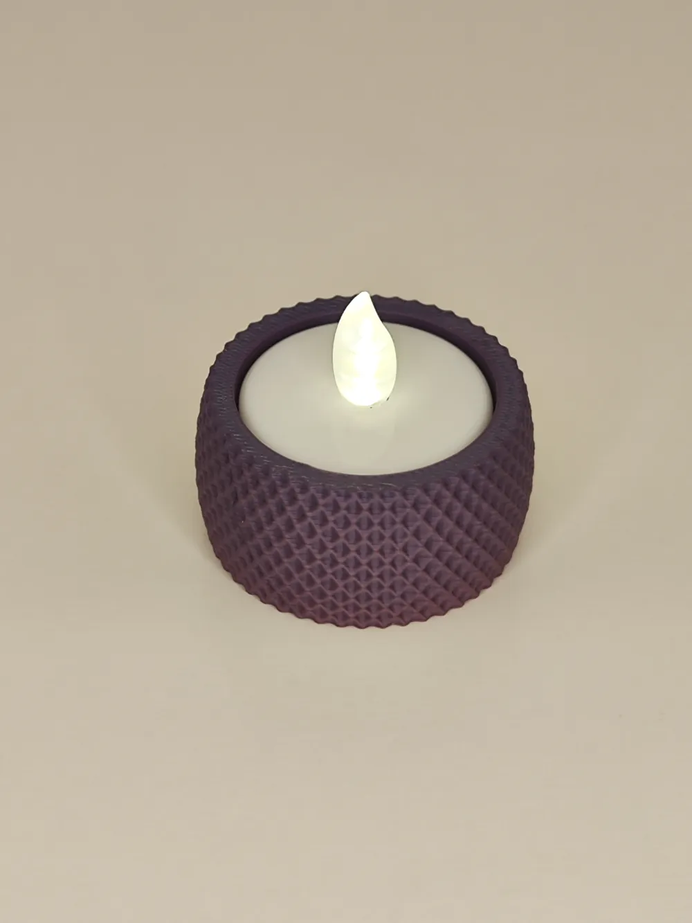 Squarepattern Mini Tealight - Free 3D Print Model - MakerWorld