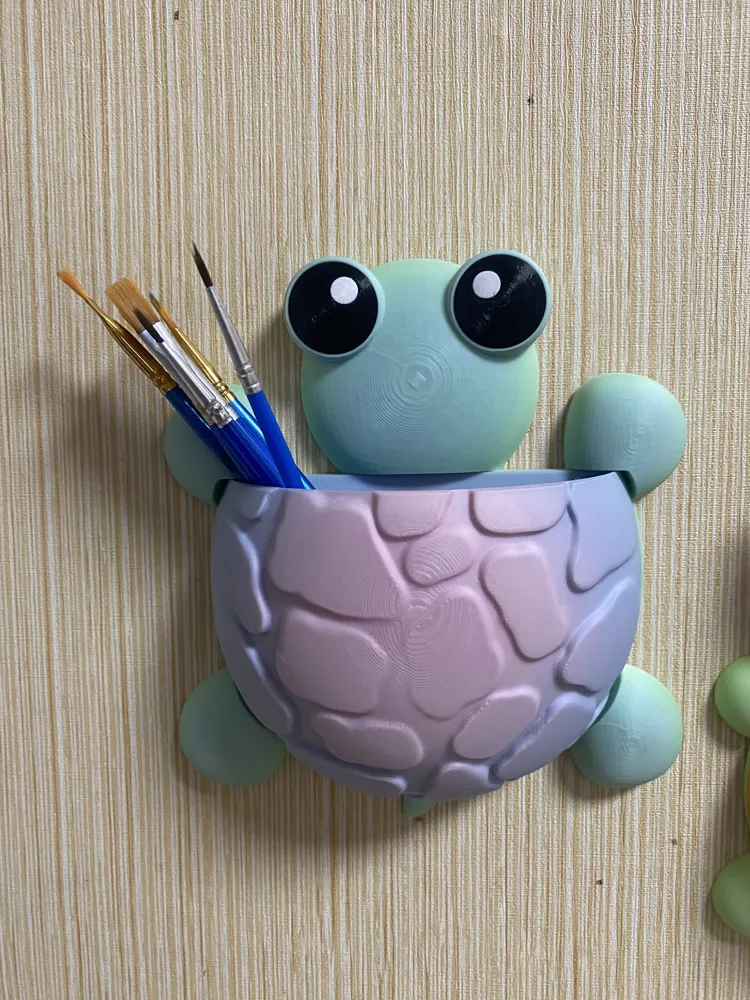 Little Turtle Pen Holder by Robert MakerWorld: Download Free 3D Models