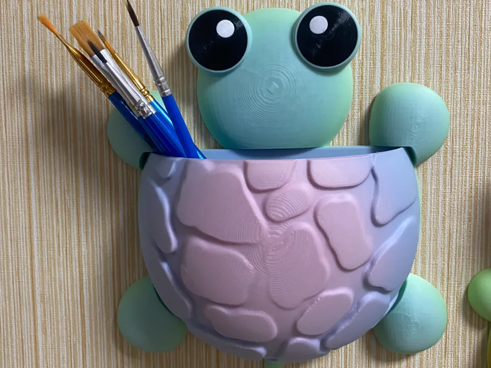 Little Turtle Pen Holder by Robert MakerWorld: Download Free 3D Models