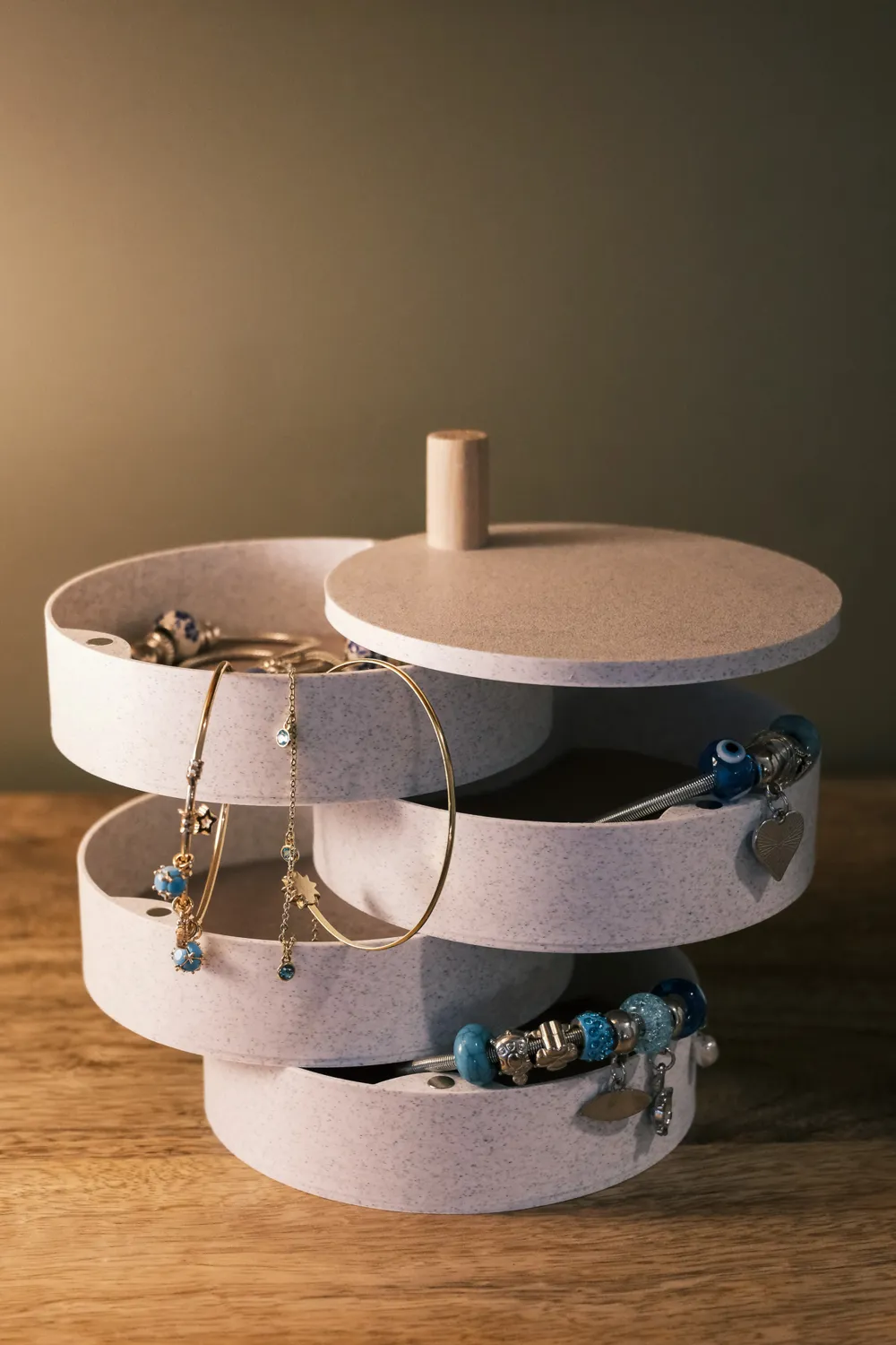 Minimalist Rotating Jewelry Tower (Modular Design) - Free 3D Print ...