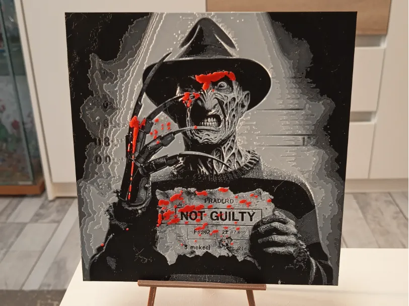 Freddy Krueger Hueforge - Free 3D Print Model - MakerWorld