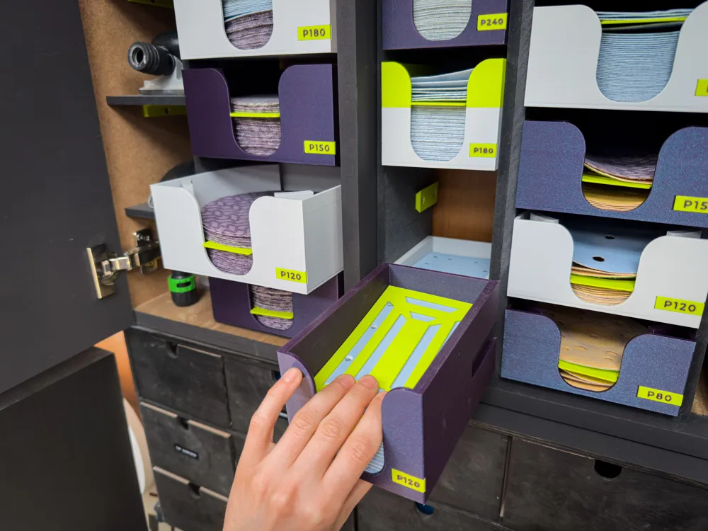 Sandpaper Organizer - Free 3D Print Model - MakerWorld