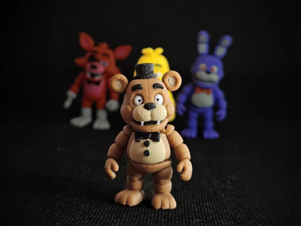 mini flexi FNAF (Five Nights at Freddy’s) - Free 3D Print Model ...