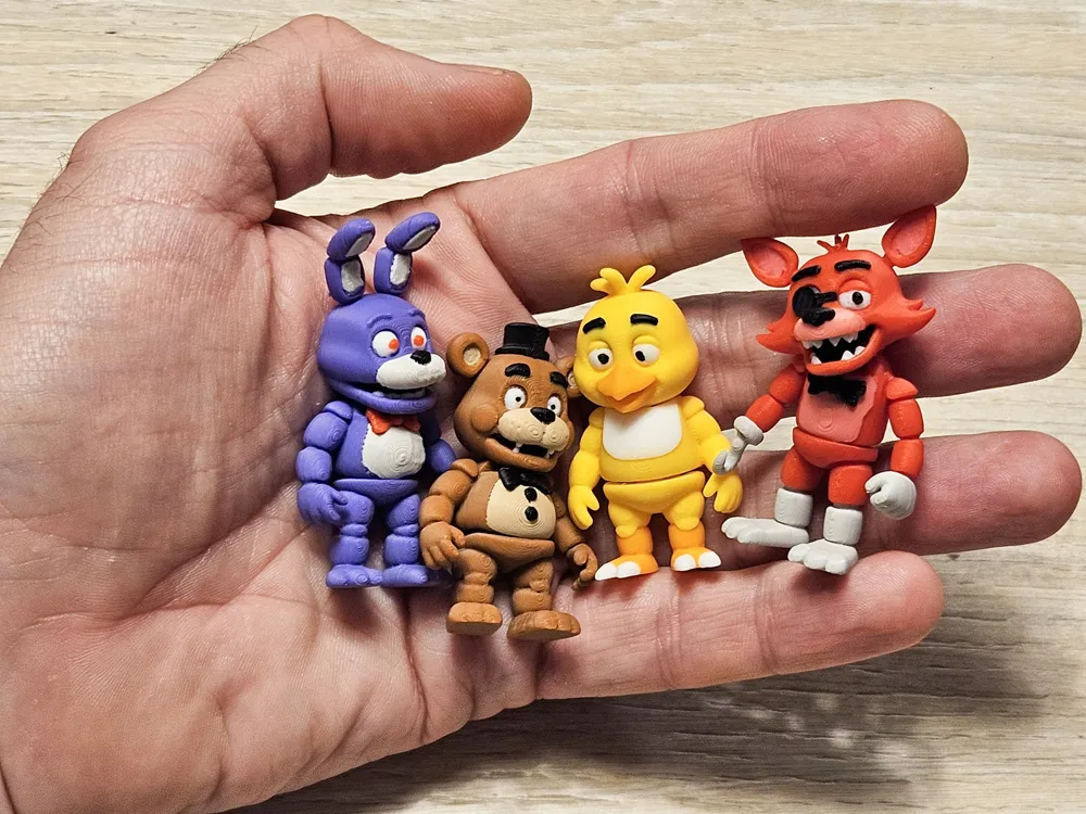 mini flexi FNAF (Five Nights at Freddy’s) - Free 3D Print Model ...