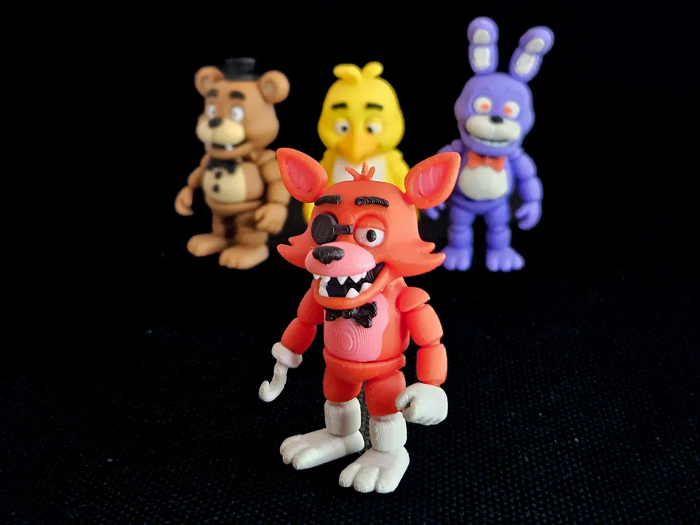 mini flexi FNAF (Five Nights at Freddy’s) - Free 3D Print Model ...