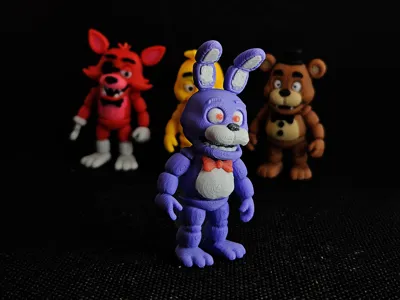 mini flexi FNAF (Five Nights at Freddy’s) - Free 3D Print Model ...