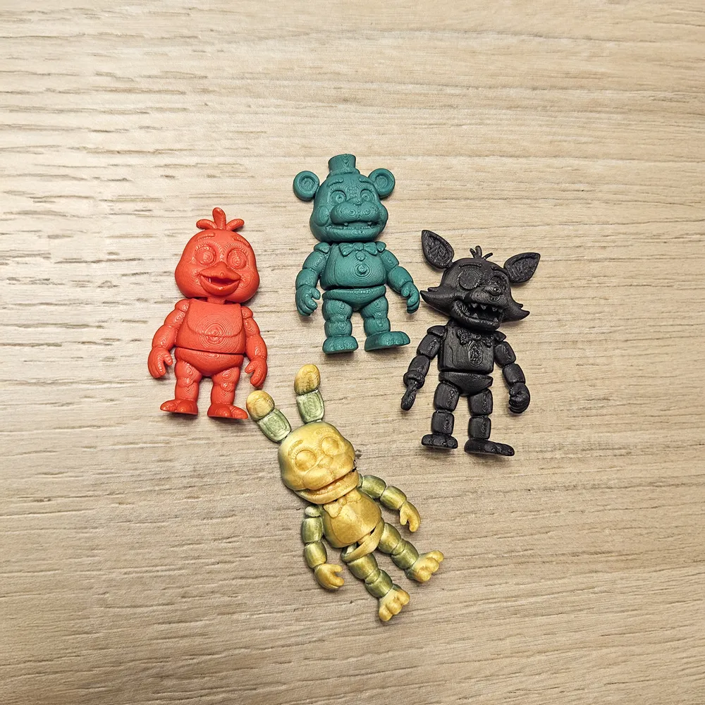 mini flexi FNAF (Five Nights at Freddy’s) - Free 3D Print Model ...