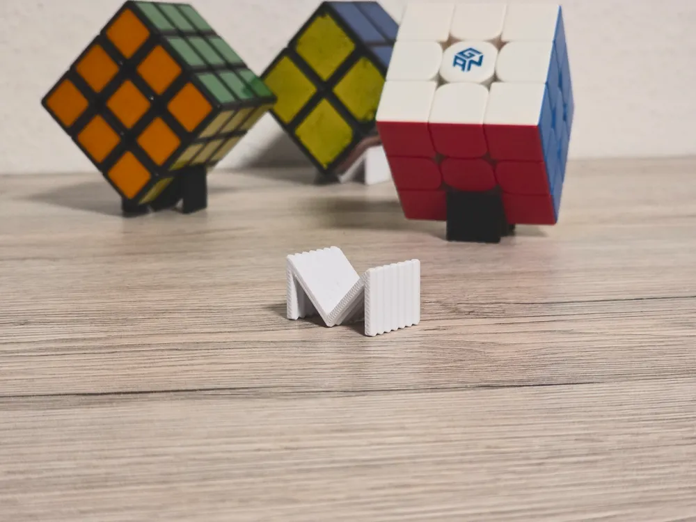 Apex | Minimalist 45° Cube Stand - Free 3D Print Model - MakerWorld
