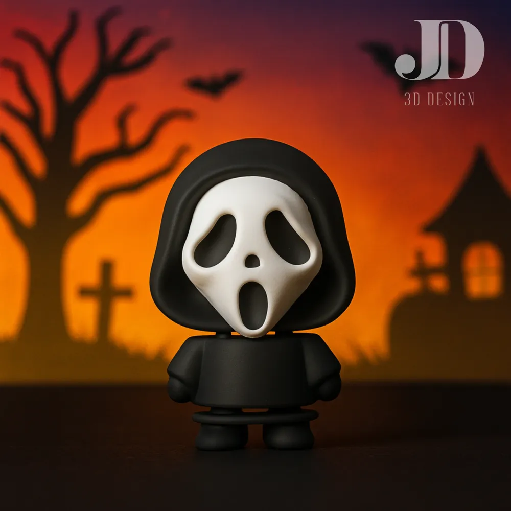 Flexi Mini Scream Halloween - Free 3D Print Model - MakerWorld