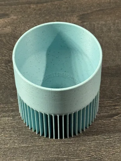Modern ribbed Planter Plant Pot Vase Series 1 by HpInvent - MakerWorld