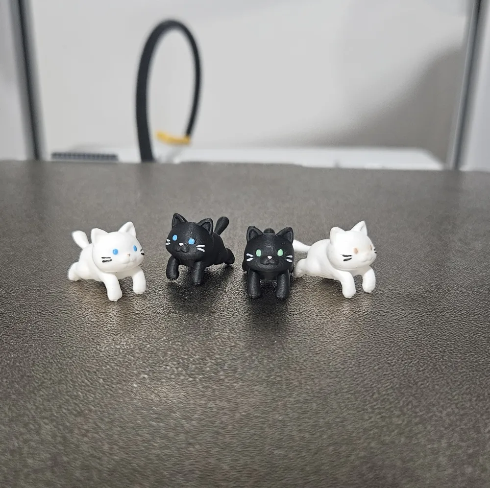 Cute Hanging Cat Monitor & Shelf Buddy - Free 3D Print Model - MakerWorld