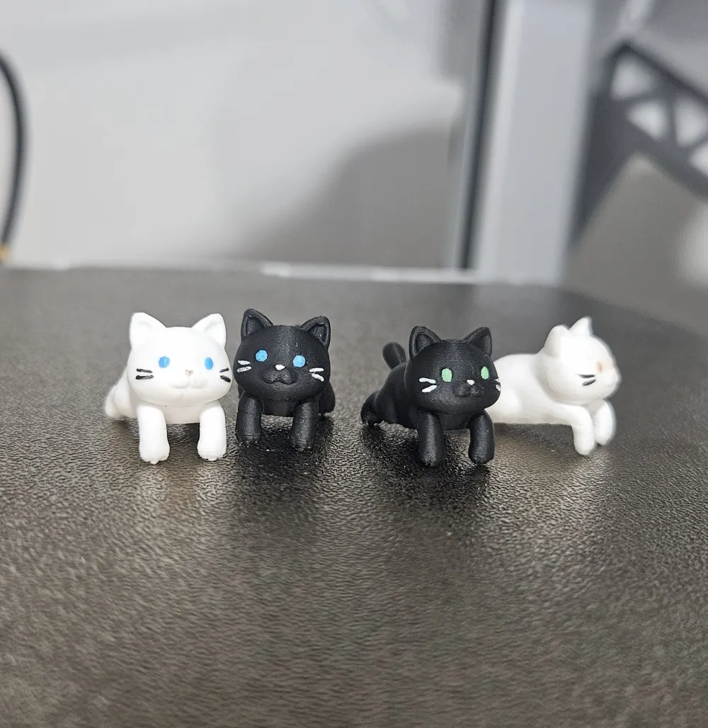 Cute Hanging Cat Monitor & Shelf Buddy - Free 3D Print Model - MakerWorld