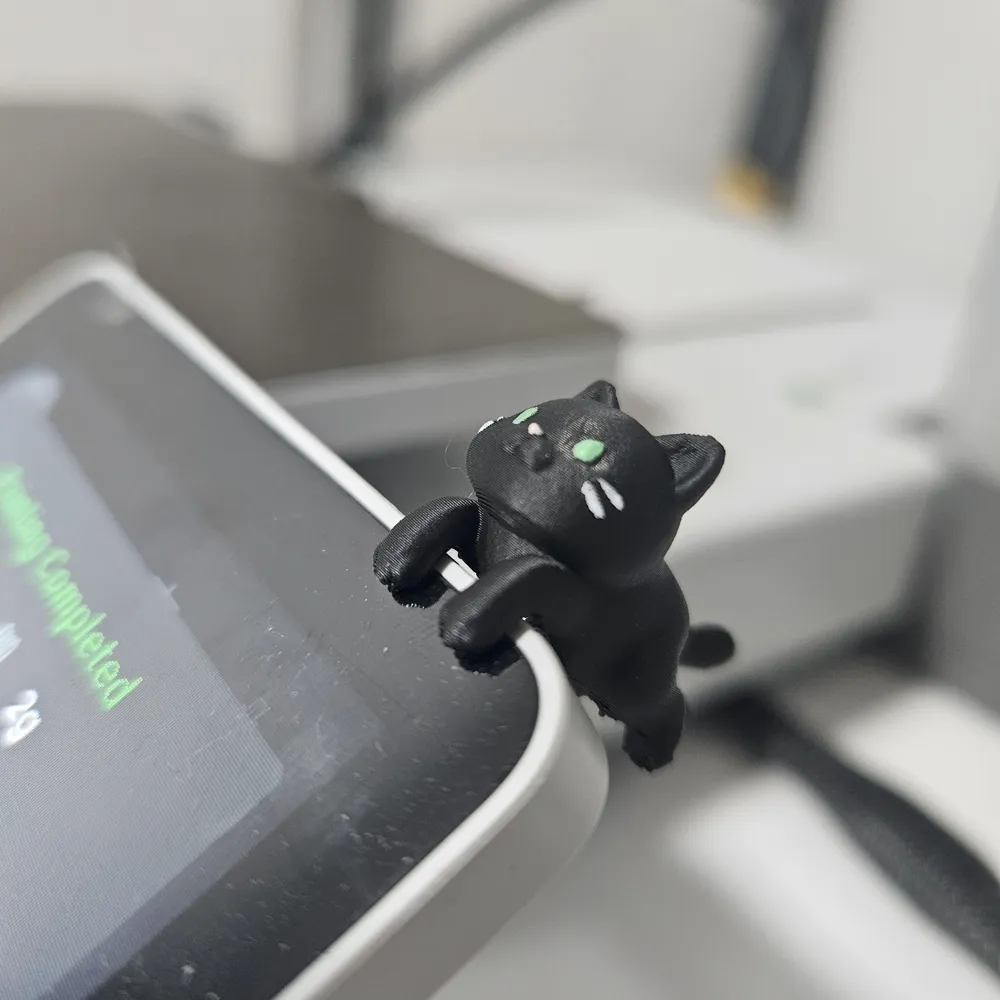 Cute Hanging Cat Monitor & Shelf Buddy - Free 3D Print Model - MakerWorld