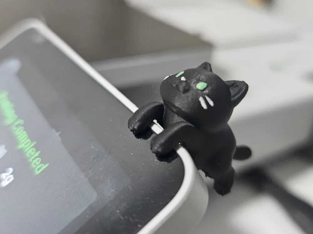 Cute Hanging Cat Monitor & Shelf Buddy by Taymor MakerWorld: Download ...