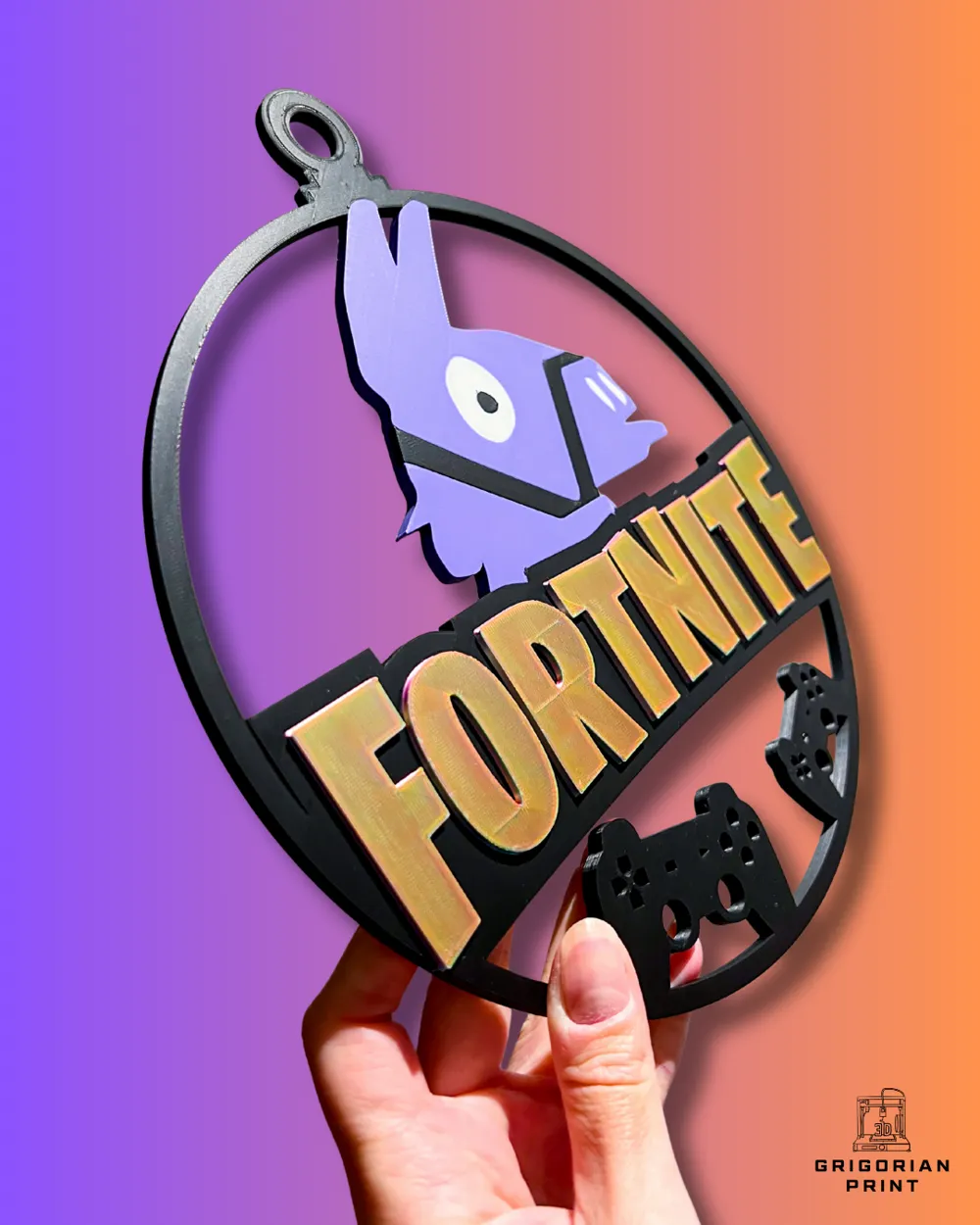 Fortnite Logo and Lama ornament - Free 3D Print Model - MakerWorld