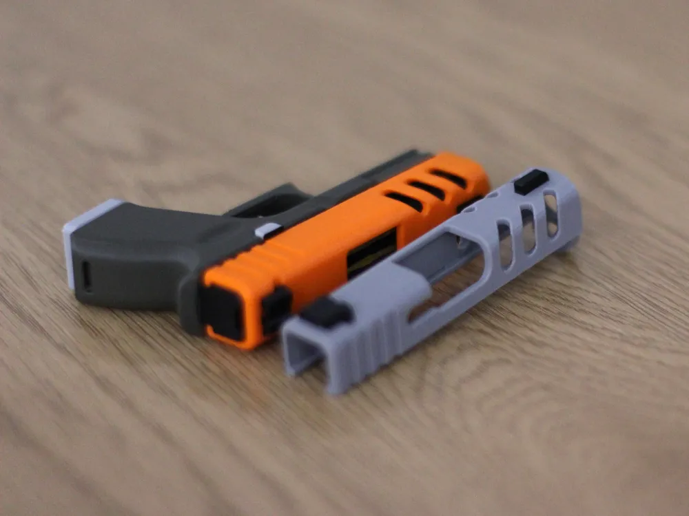 Glock Fidget Keychain – Modification de glissière perforée - Modèle d ...