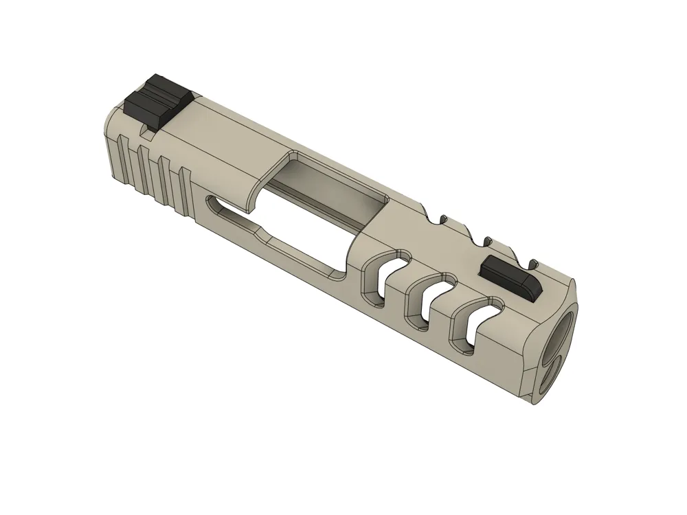 Glock Fidget Keychain – Modification de glissière perforée - Modèle d ...