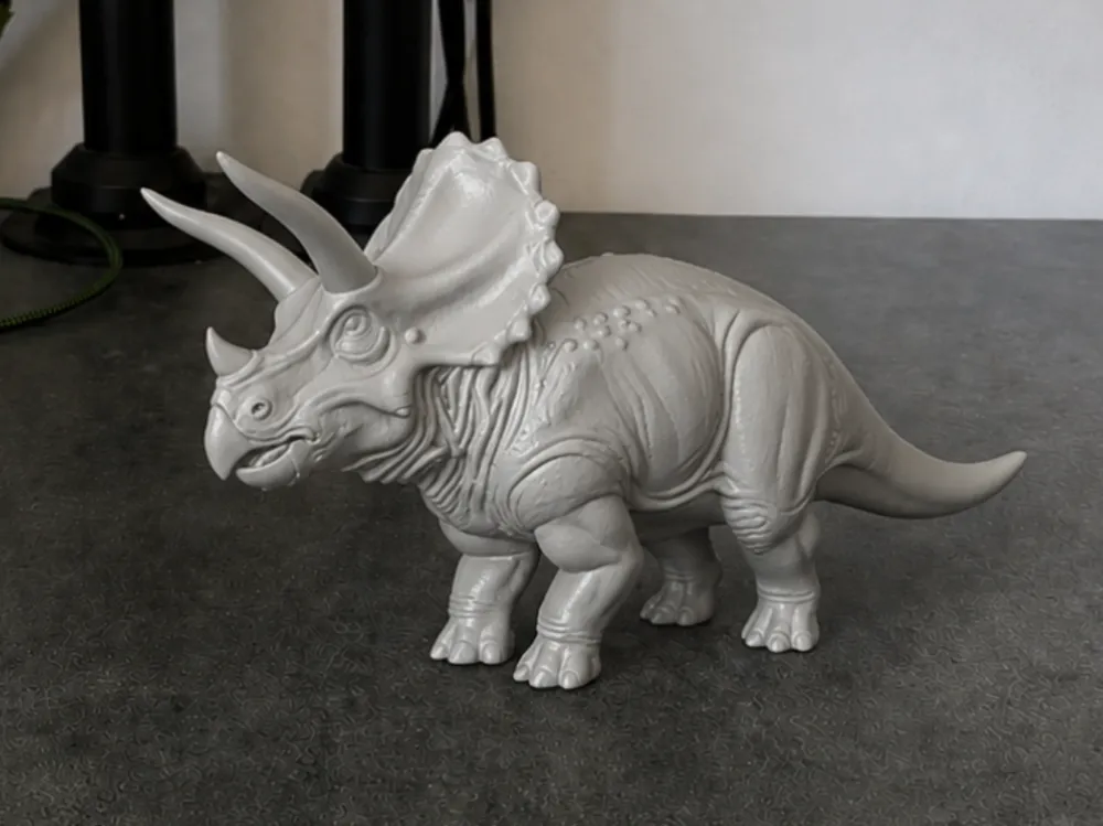 Triceratops Dinosaur Figure Realistic Prehistoric - Free 3D Print Model ...
