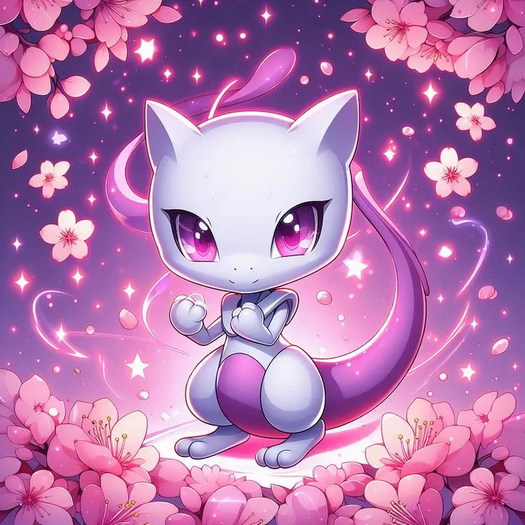 Hueforge pokemon cute Mewtwo by angesoso77 - MakerWorld