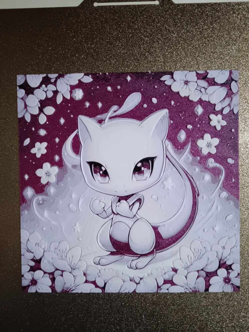 Hueforge pokemon cute Mewtwo by angesoso77 - MakerWorld