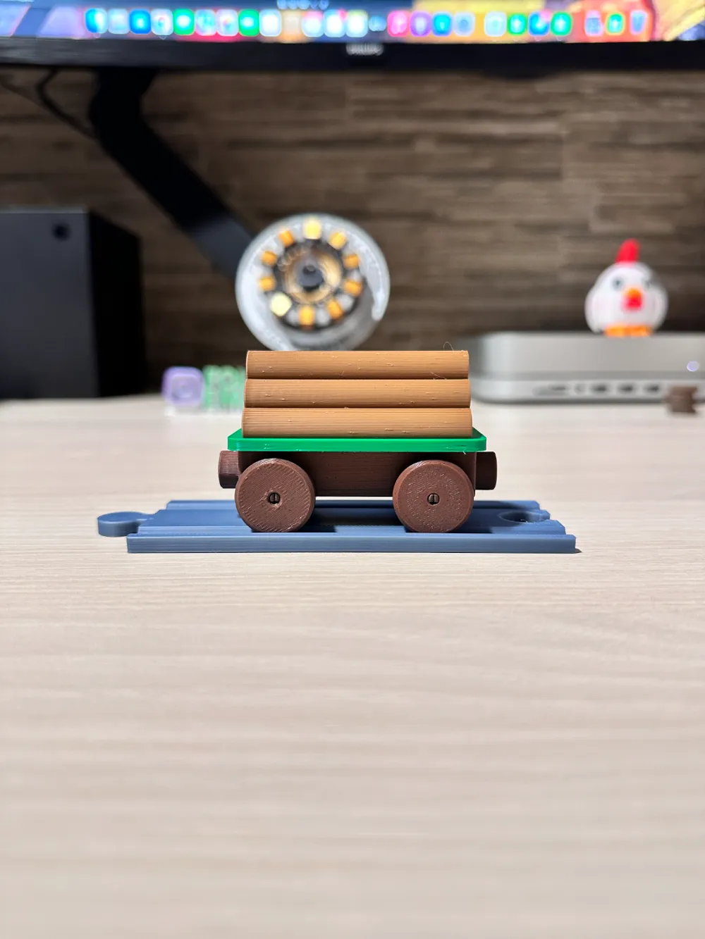 Little Toy Train:Locomotive, Freight Cars & Tracks by Emanuele - MakerWorld