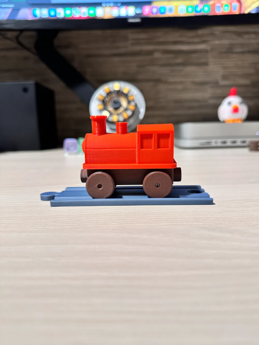 Little Toy Train:Locomotive, Freight Cars & Tracks by Emanuele - MakerWorld