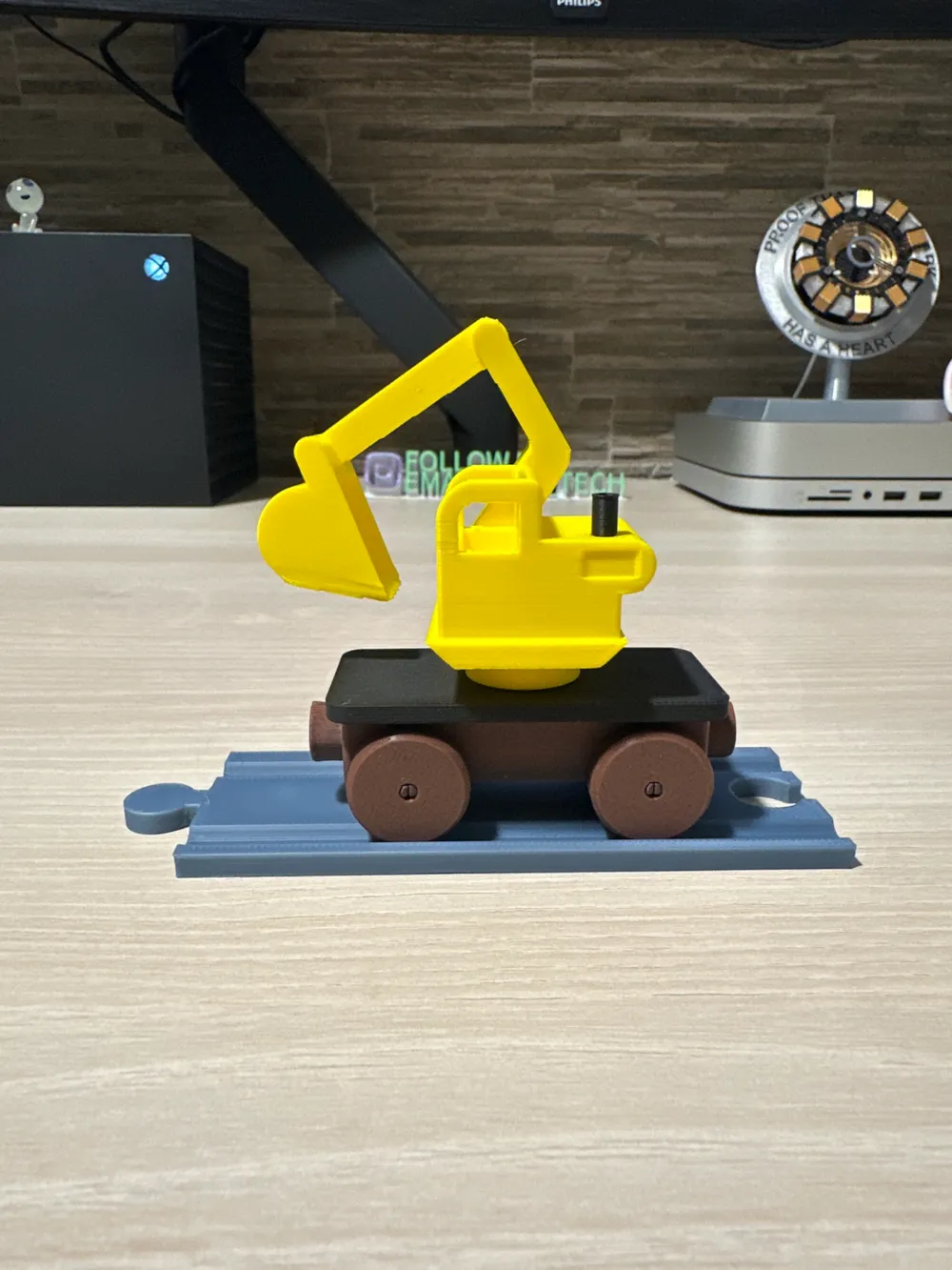 Little Toy Train:Locomotive, Freight Cars & Tracks by Emanuele - MakerWorld