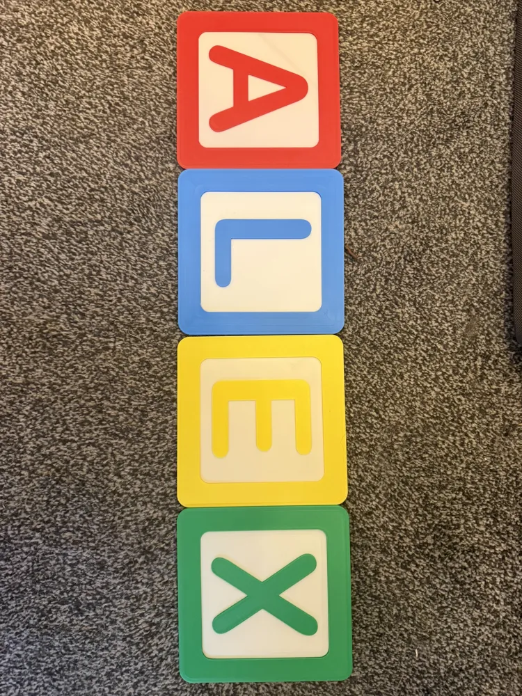 Toy Story inspired- Custom Alphabet Letter Tiles - Free 3D Print Model ...