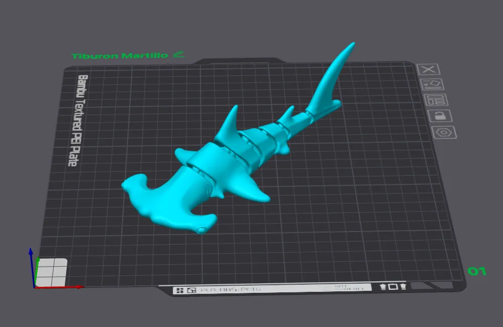 Articulated Hammerhead Shark Toy - Free 3D Print Model - MakerWorld