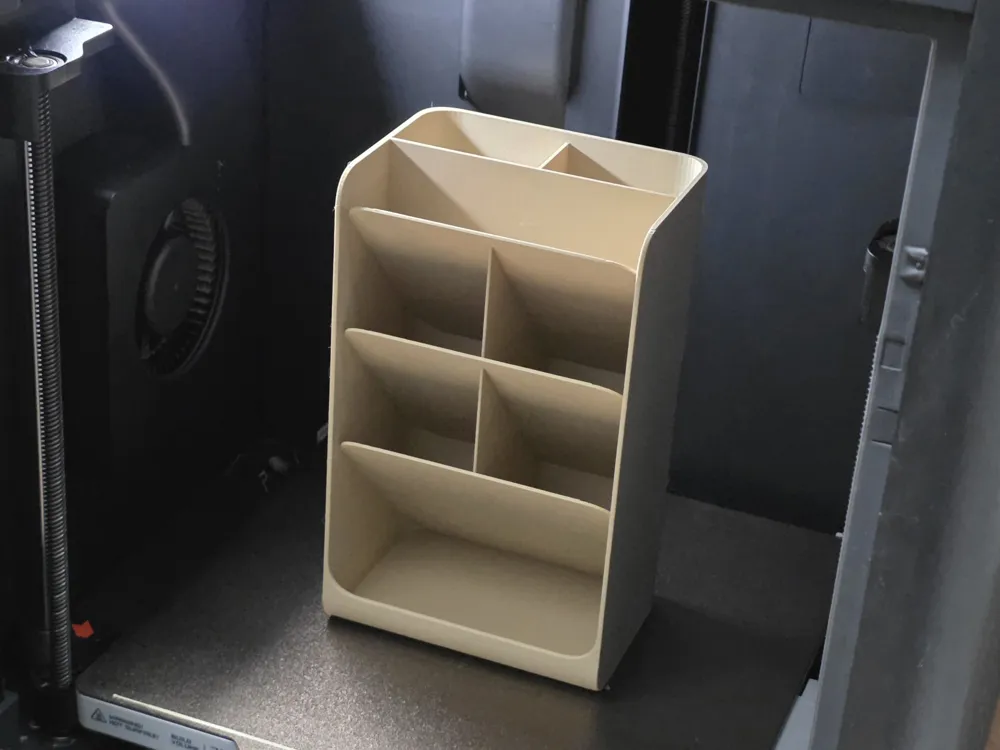 Simple and Practical Slanted Pen Holder Storage Box - Free 3D Print ...